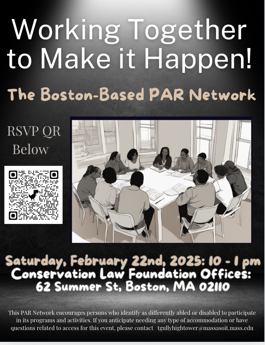 Working Together to Make it Happen: The next Boston-Based PAR Network 2 ...